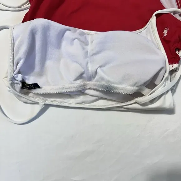 Ralph Lauren | Swim | Polo Ralph Lauren Swimsuit Red White Colorblock ...